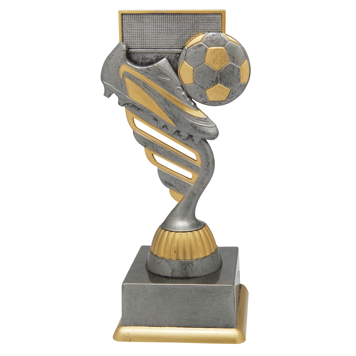 Antique silver football stand | Budgettrophy