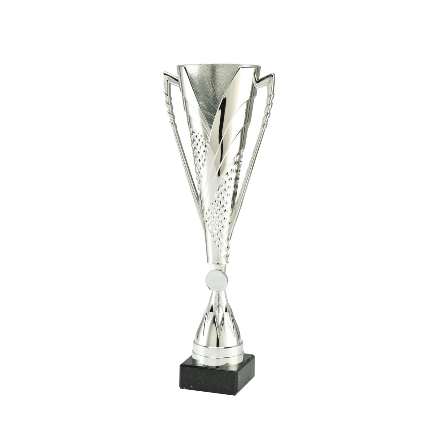 Dennis silver trophy with relief - from 35 cm | Budgettrophy
