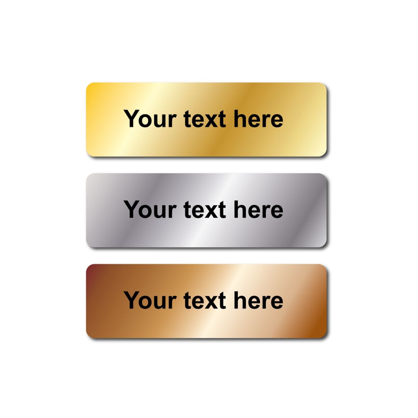 Text label trophy 40x15mm | Budgettrophy