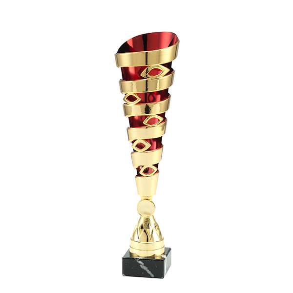 Trofee Bjorg goud/rood | Budgettrophy