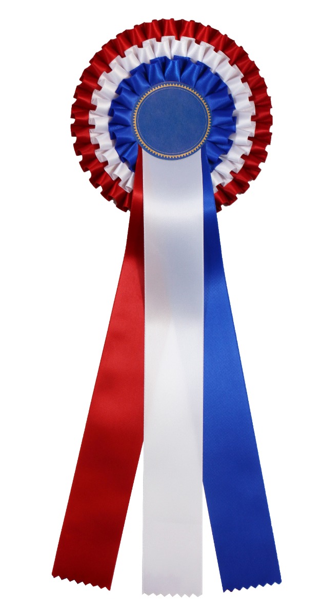 Rosette red-white-blue | Budgettrophy